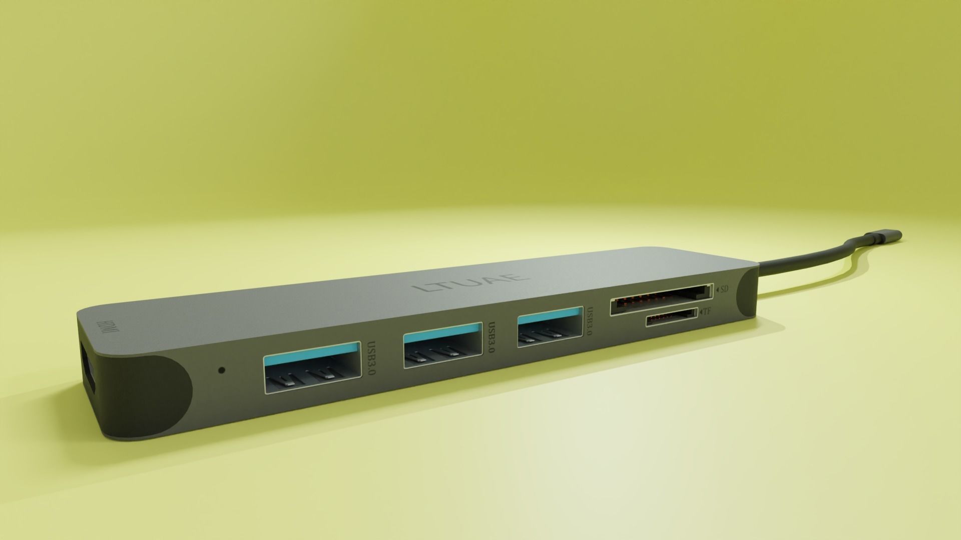USB - Type-C Hub Pro 3D model | CGTrader