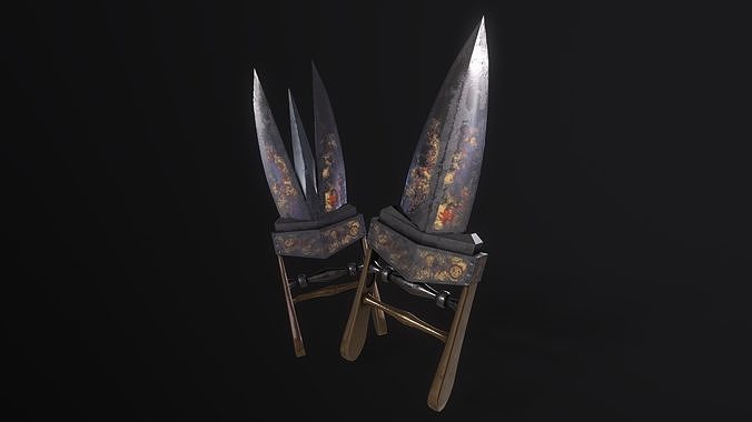 3D model Scissor Katar - An Indian Push-Dagger VR / AR / low-poly ...