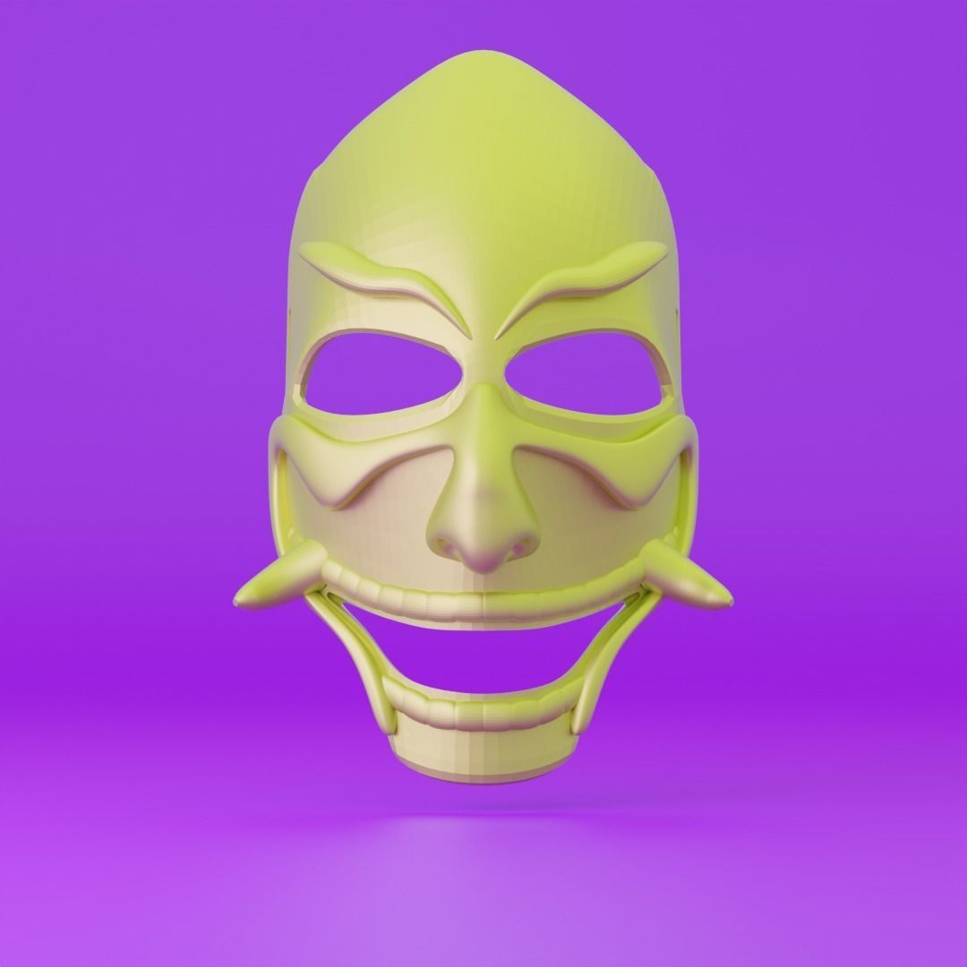 Samurai face mask funny face mask 3D model 3D printable | CGTrader