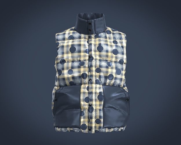 Mens Vest 3D model | CGTrader
