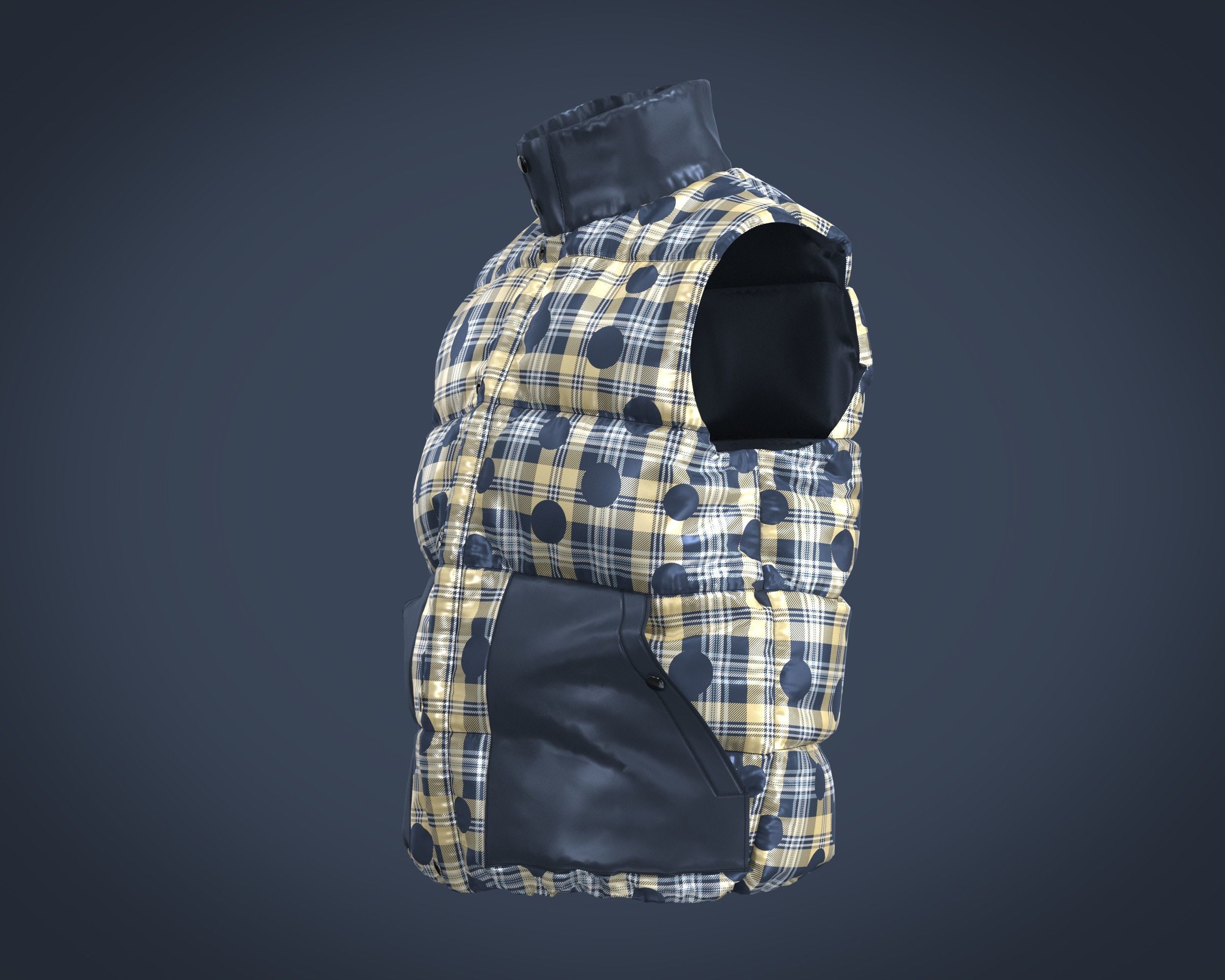 Mens Vest 3D model | CGTrader