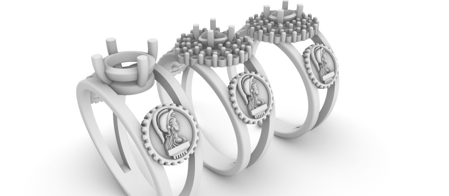 Graduate Class Ring - Civil Engineering - Engenharia Civil 3D model 3D ...