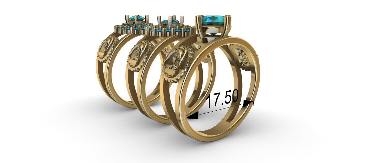 Graduate Class Ring - Civil Engineering - Engenharia Civil 3D model 3D ...