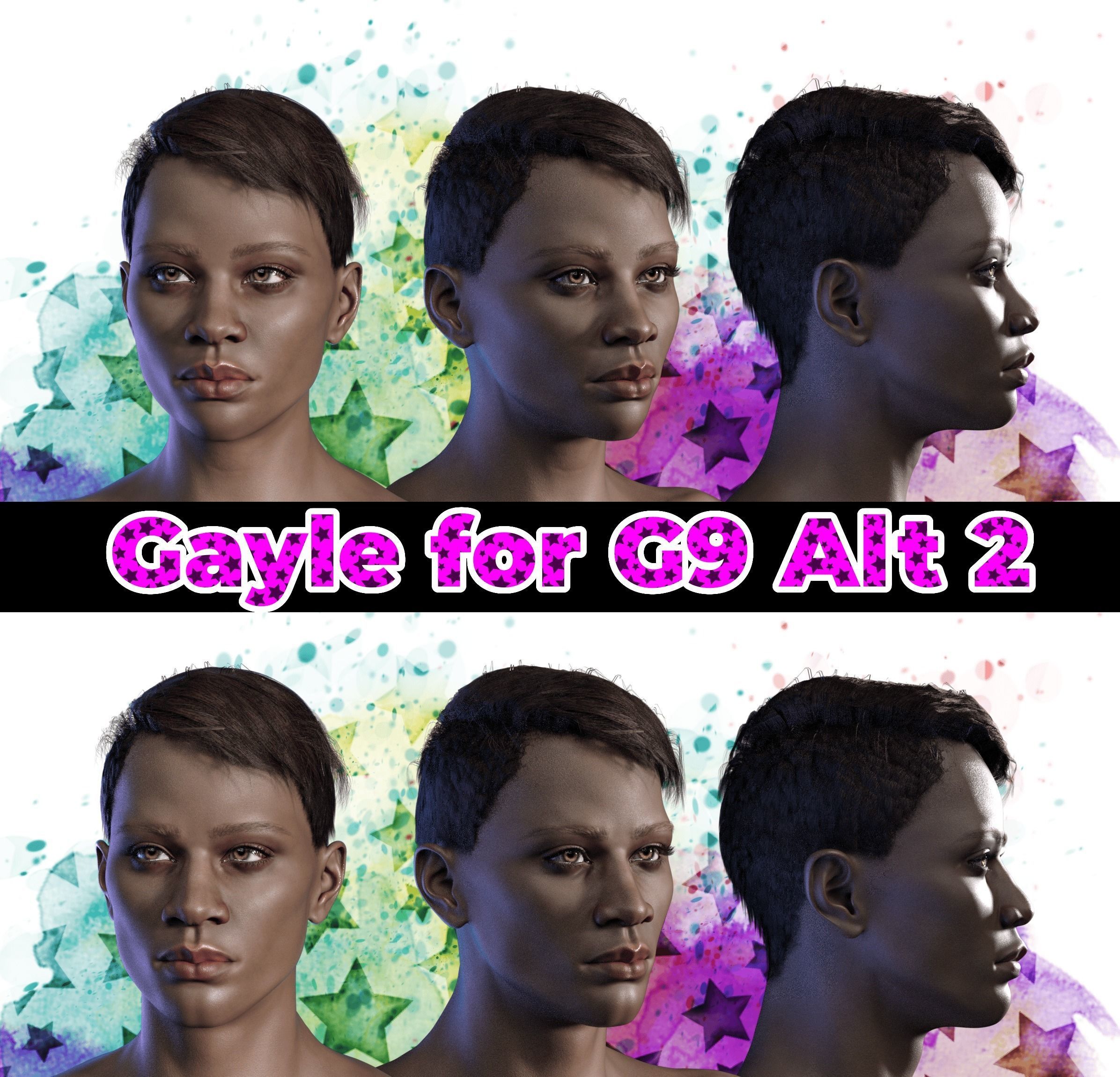 Gayle for G9 M and F 3D model | CGTrader
