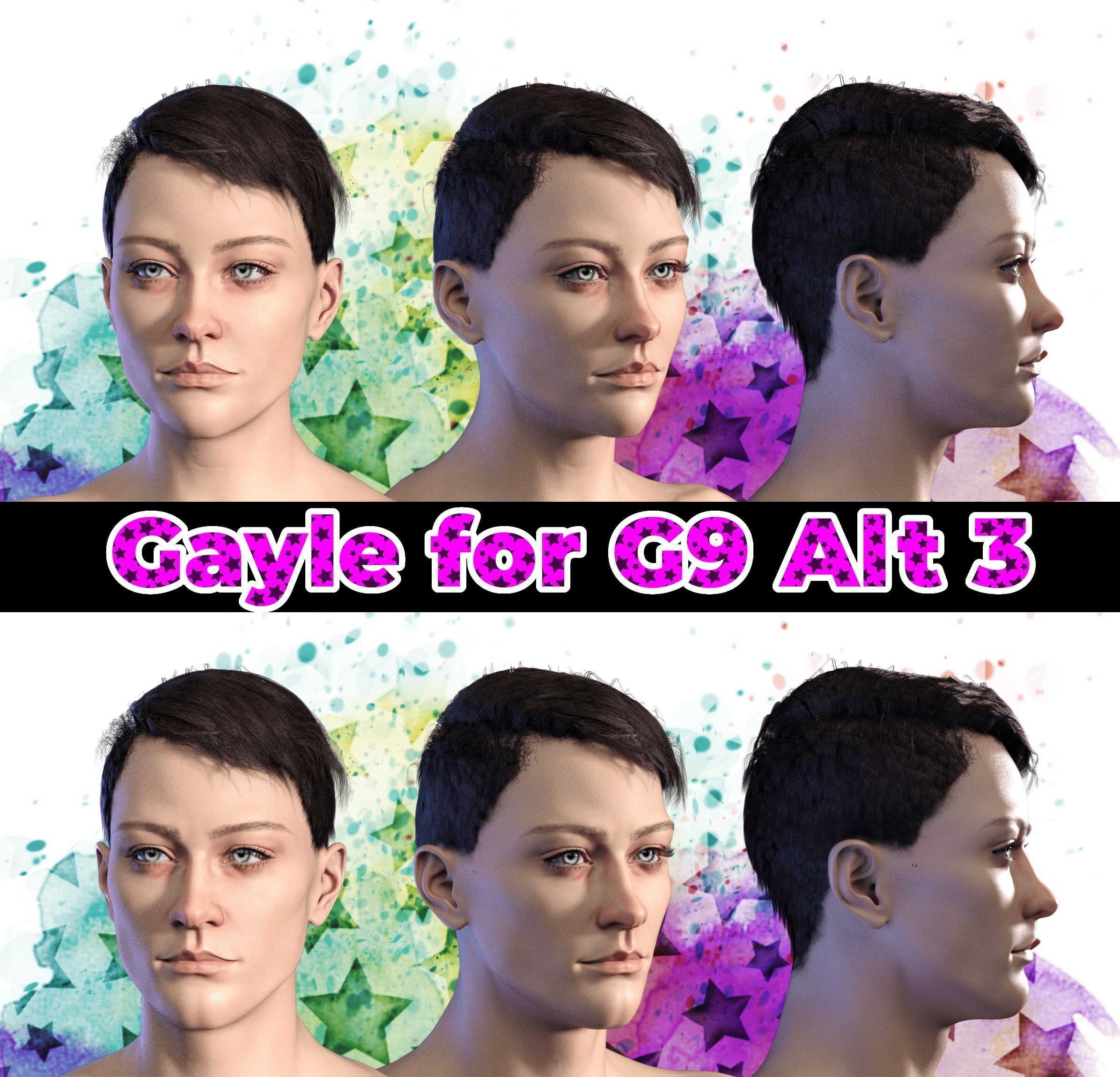 Gayle for G9 M and F 3D model | CGTrader