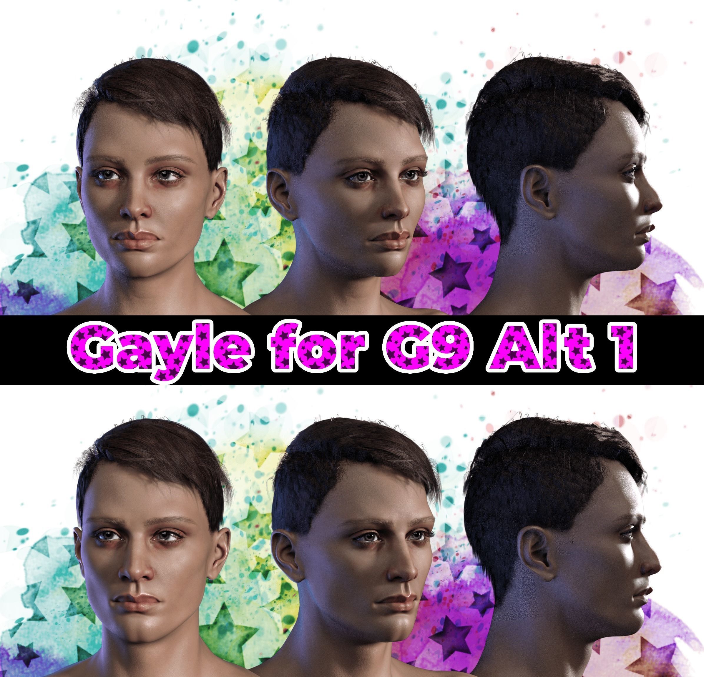 Gayle for G9 M and F 3D model | CGTrader