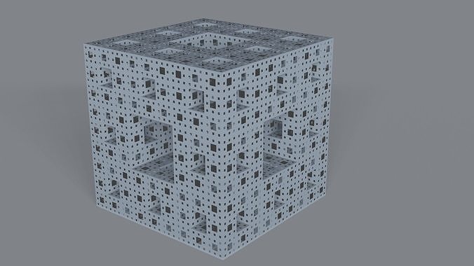 Sponge Menger 3D model rigged | CGTrader