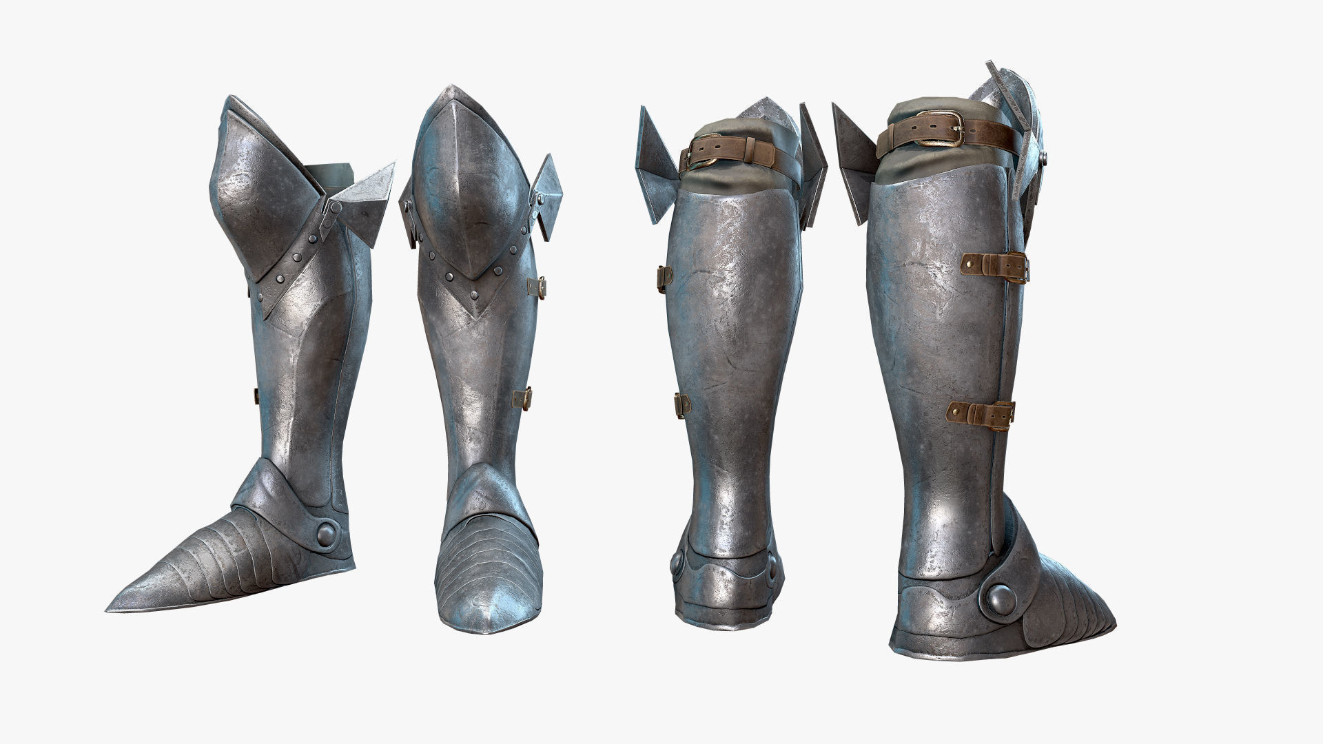 3D model Medieval Knight Boot VR / AR / low-poly | CGTrader