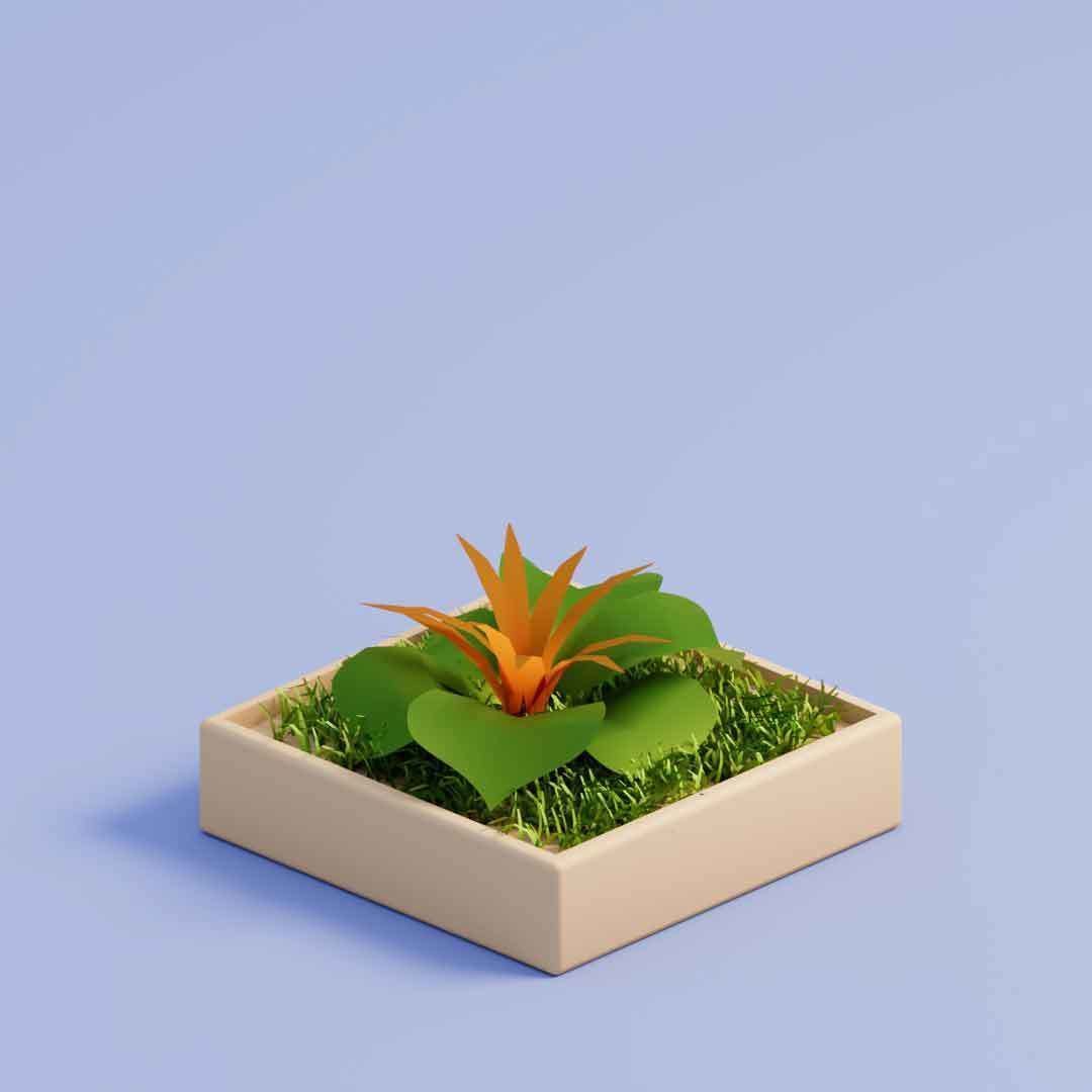 3D model Tropical Plants Low Poly VR / AR / low-poly | CGTrader