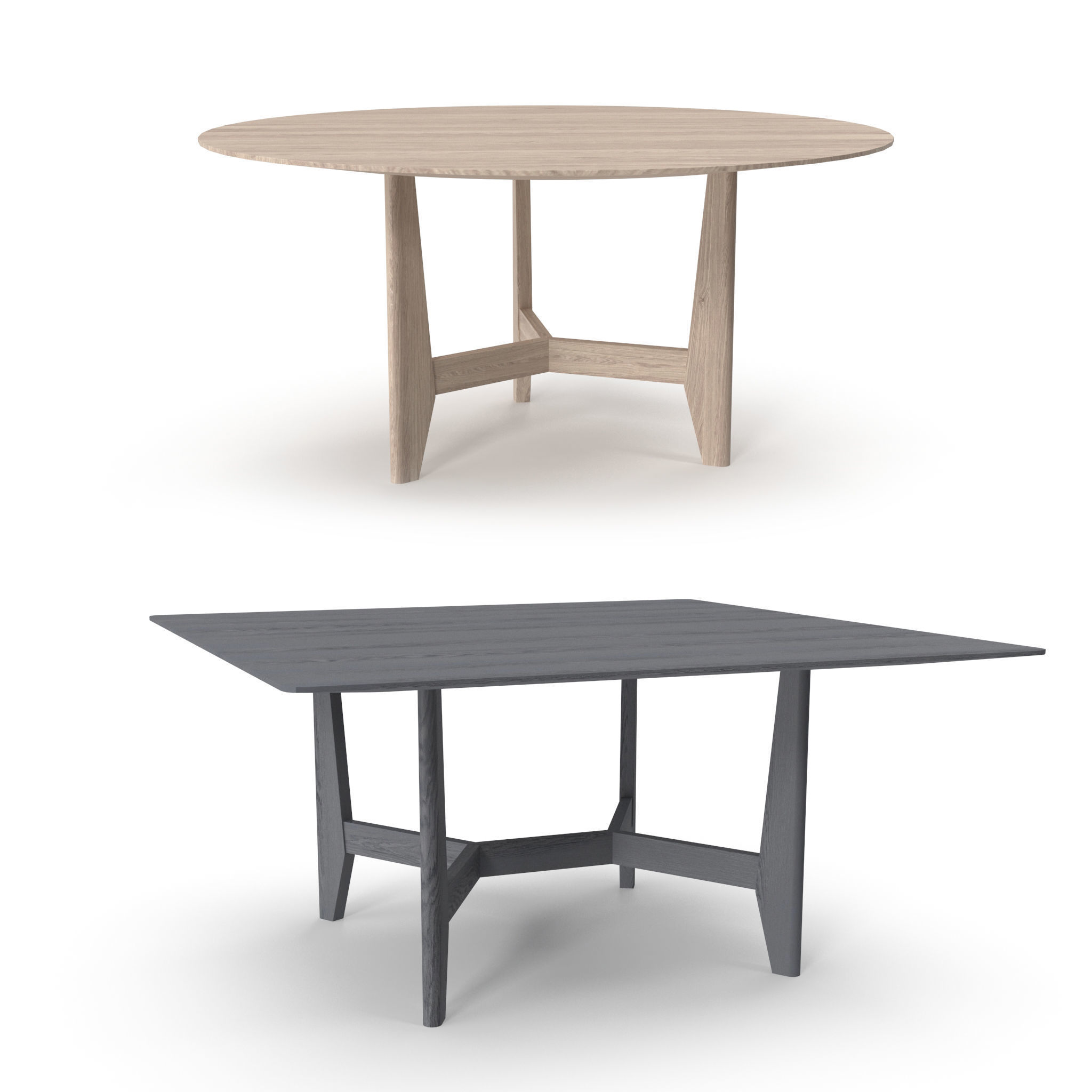 Pietboon YKE dining tables 3D model | CGTrader