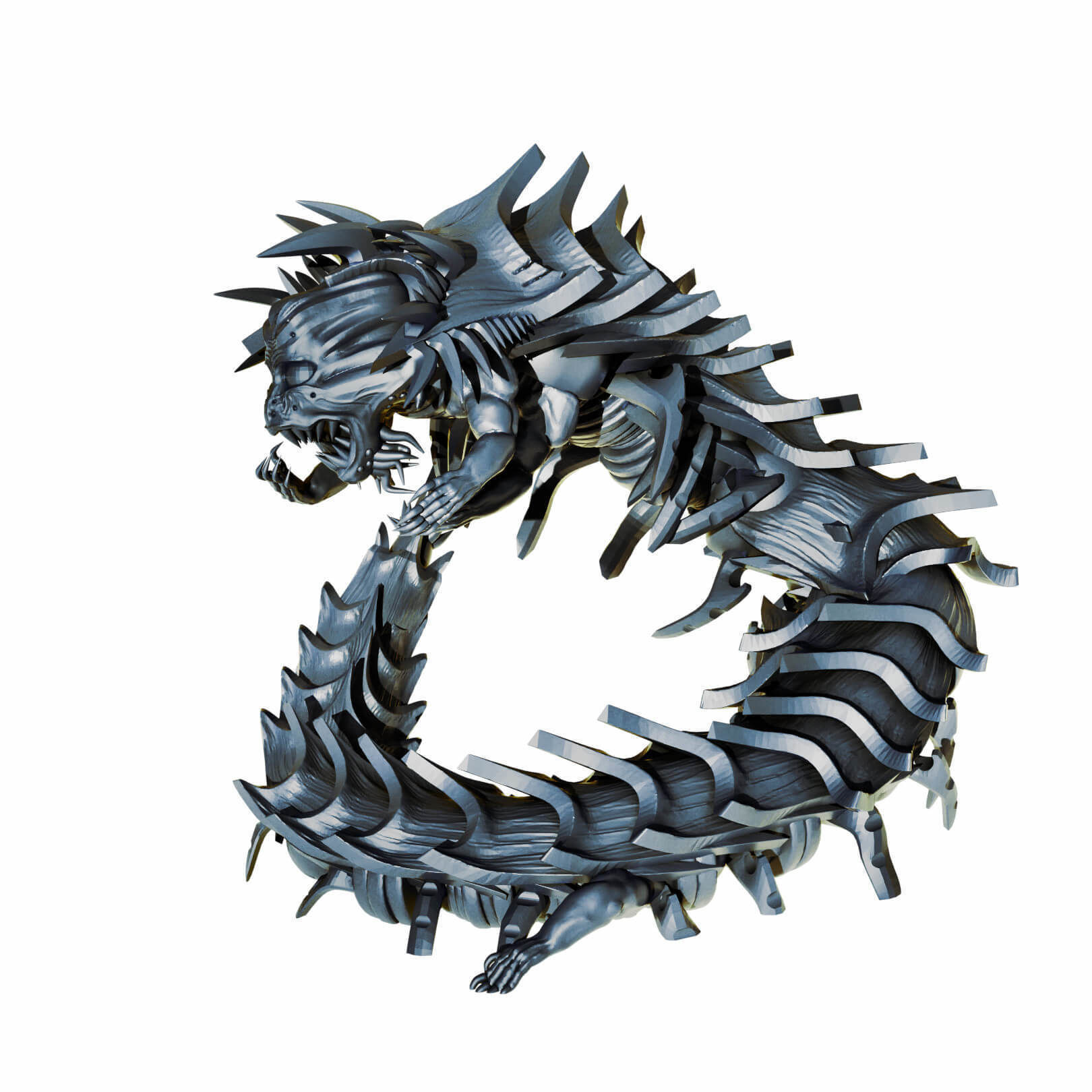 Centipede Chaos Spawn Demon Wargame Proxy 3D model 3D printable | CGTrader