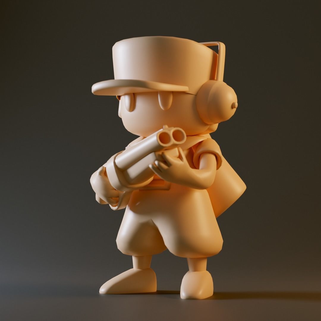 3D model TF2 Scout figure VR / AR / low-poly | CGTrader