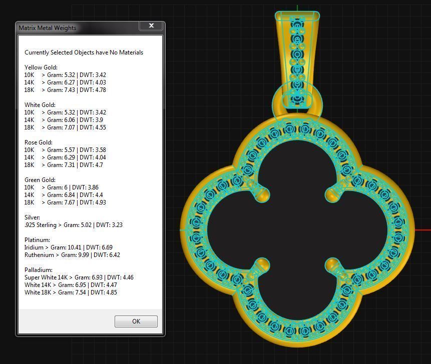 Van Cleef Pendant 3D model 3D printable | CGTrader