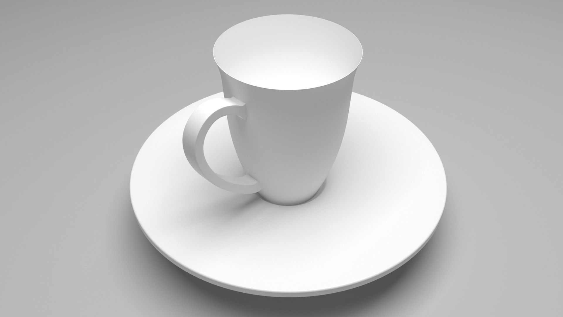 Tea Cup With Coaster 3D model | CGTrader