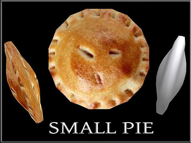 3D model SMALL PIE VR / AR / low-poly | CGTrader