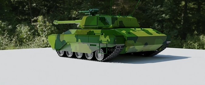 3D model War Cyber Tank Genn-01 concept blender VR / AR / low-poly ...