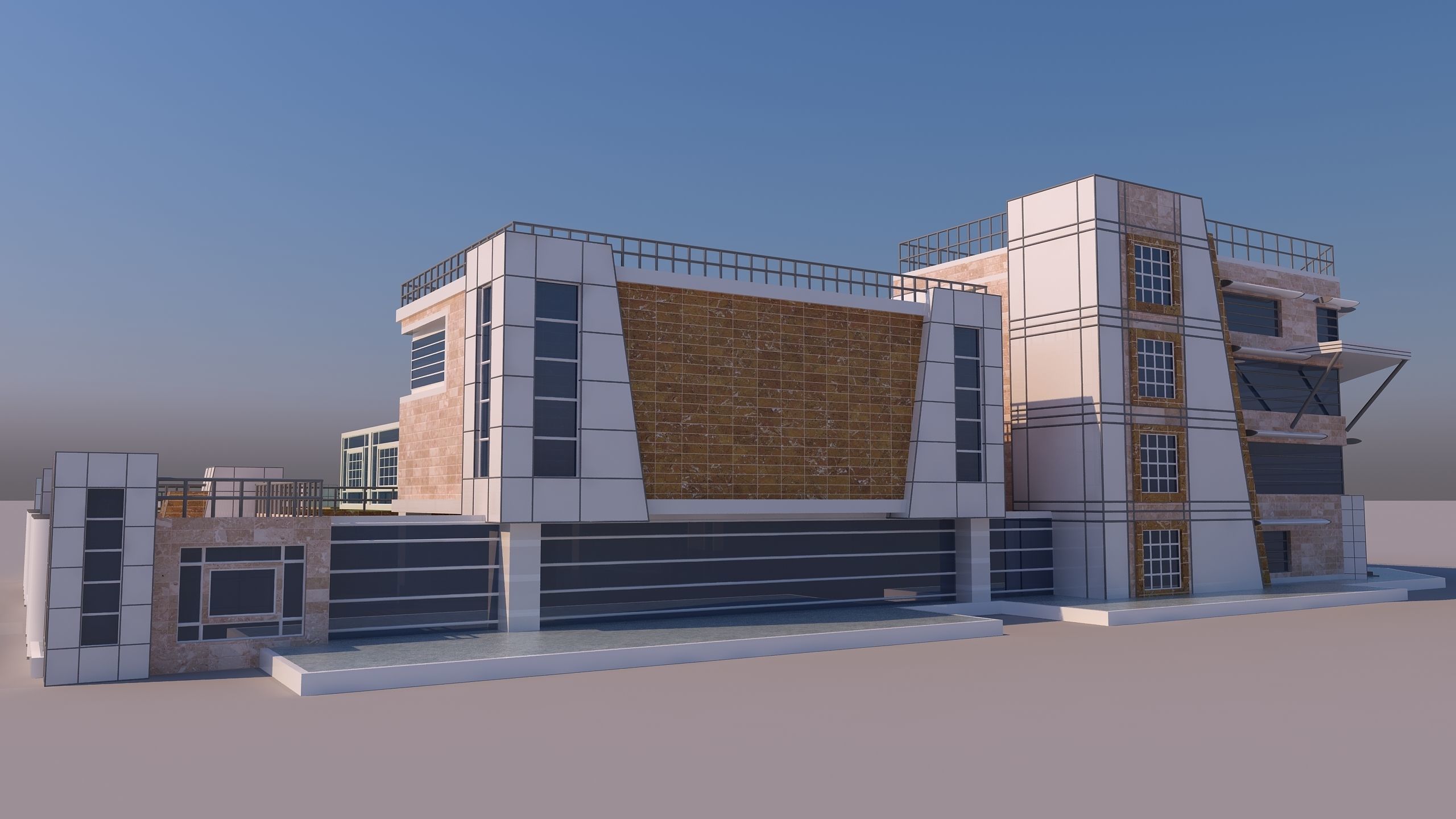 0147 - Modern Building 3D model | CGTrader