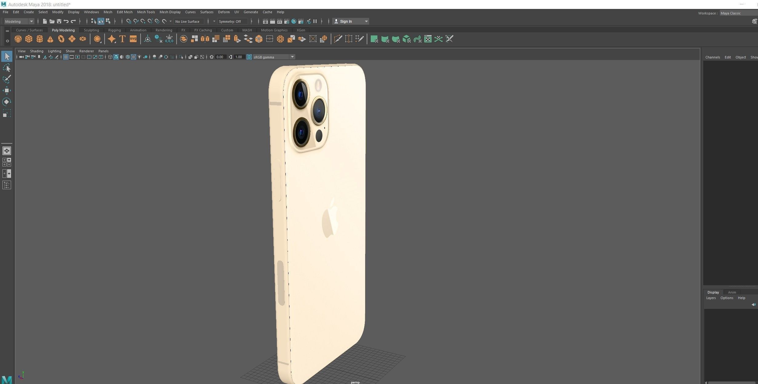 iPhone 12 Pro Max Gold 3D model | CGTrader
