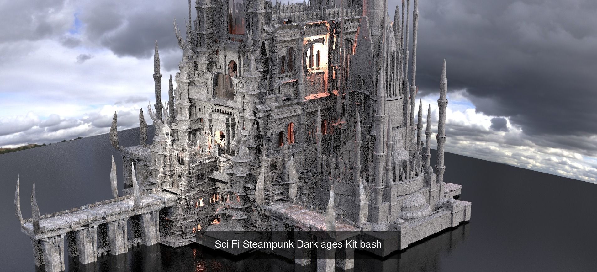 Victorian Steampunk Collection Architecture | CGTrader