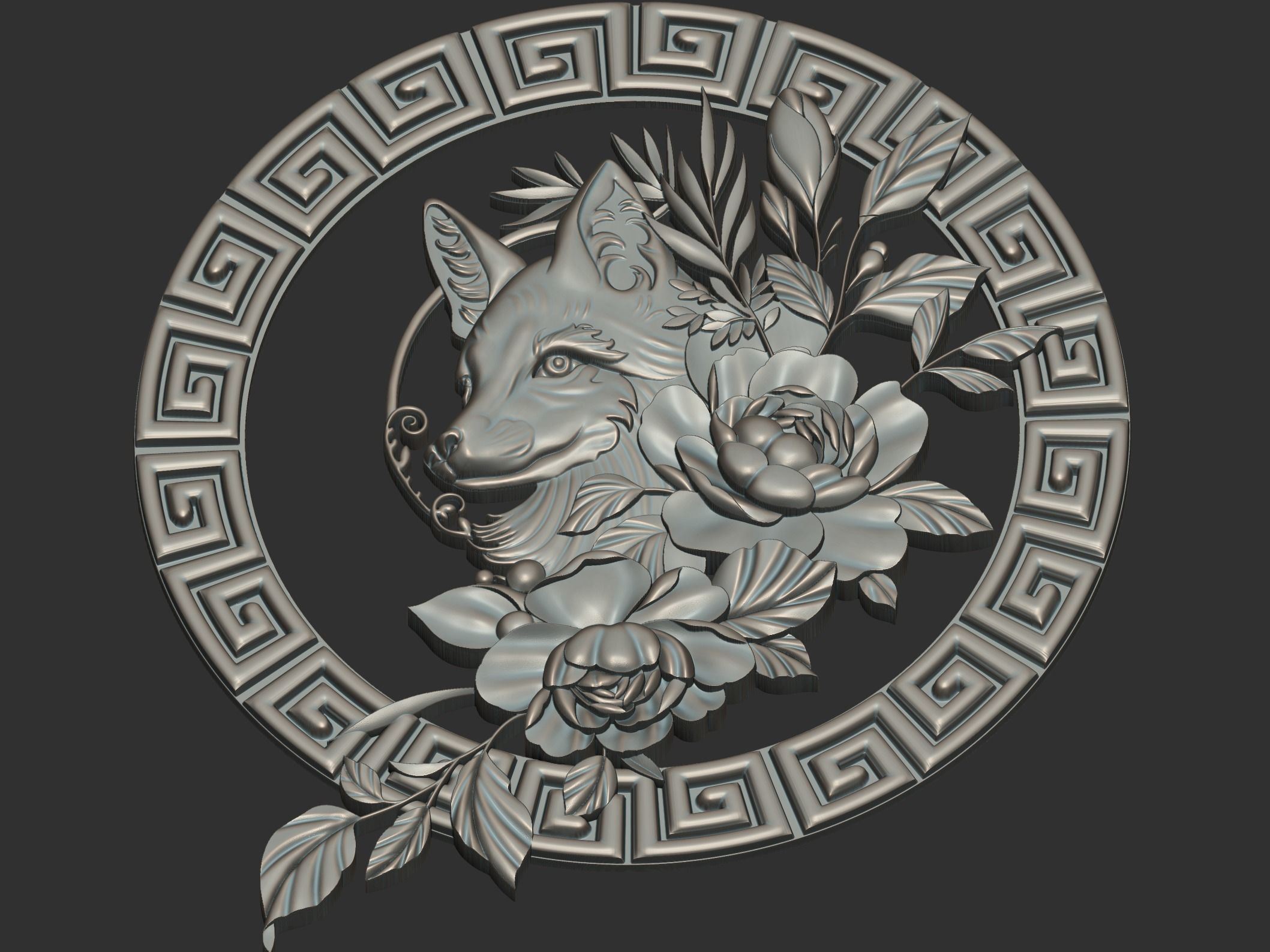 fox head 3D model 3D printable | CGTrader