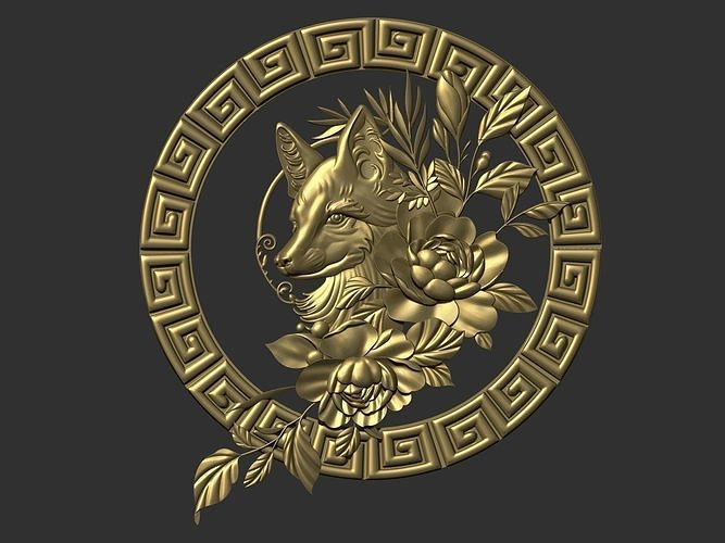 fox head 3D model 3D printable | CGTrader