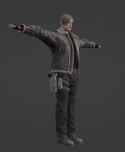 Resident Evil Remake Leon Casual 3D Model Render By, 49% OFF