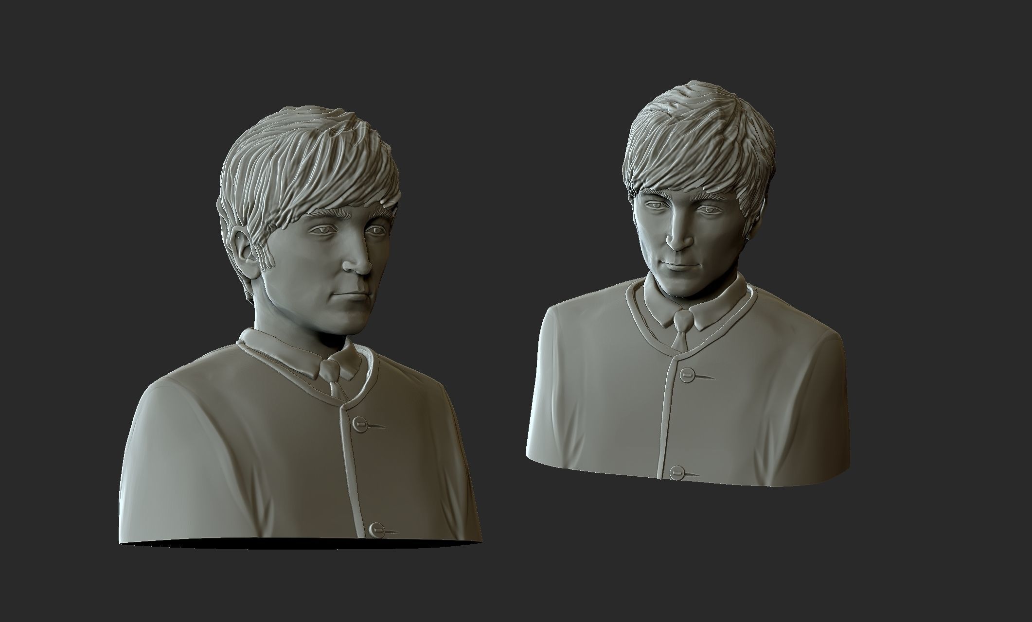 John Lennon 3D model 3D printable | CGTrader
