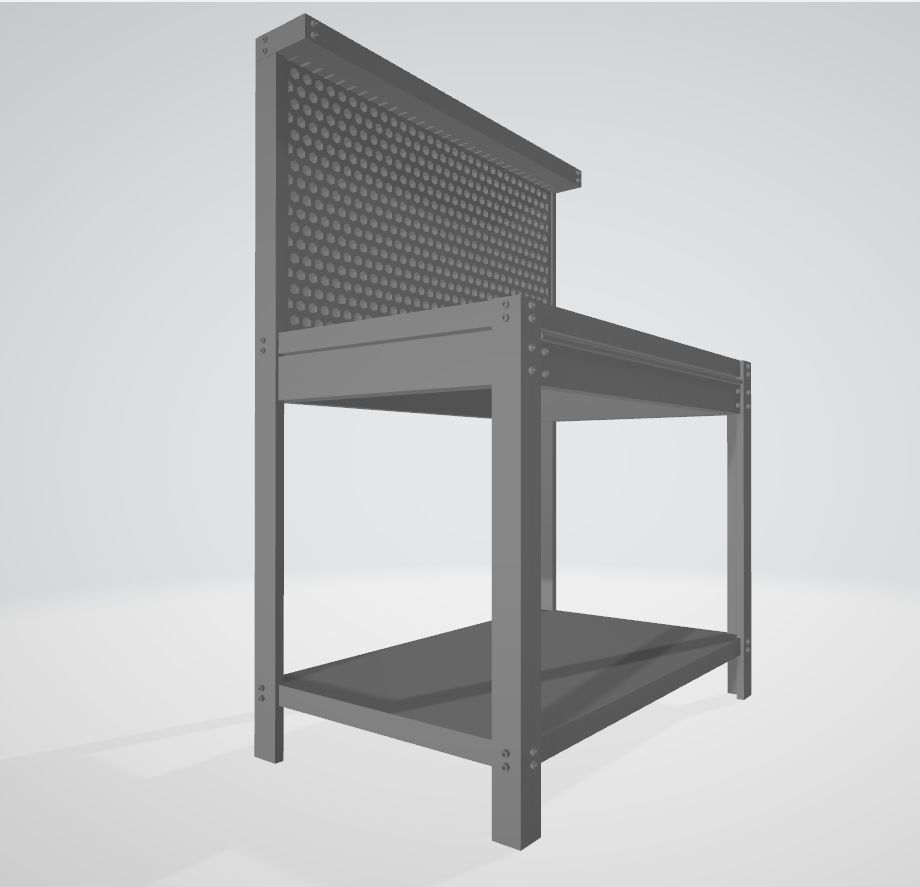 workbench 3D model 3D printable | CGTrader