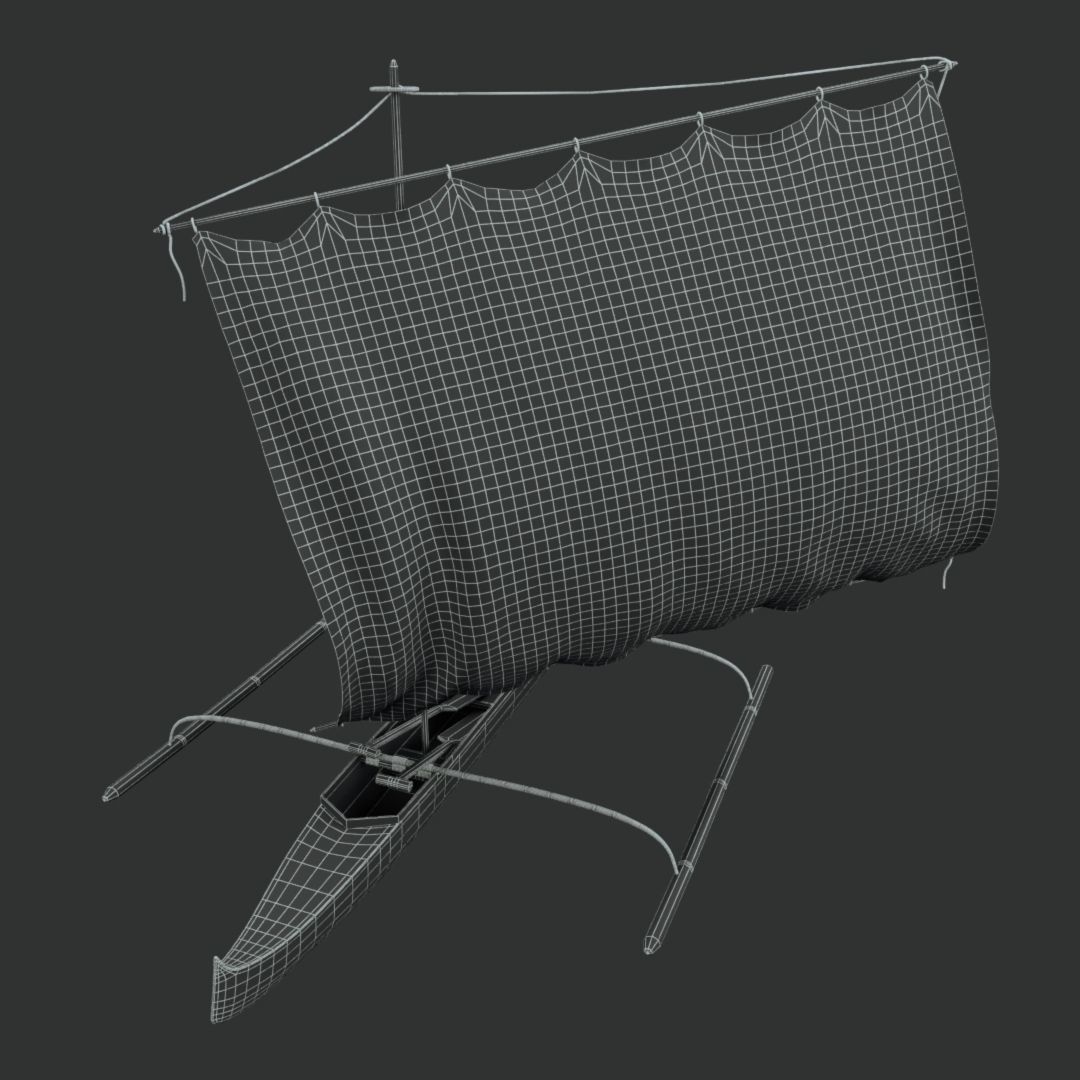 3D model Zamboanga Vinta Boat VR / AR / low-poly | CGTrader