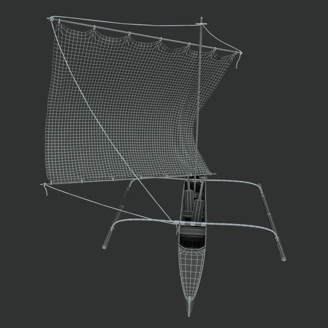 3D model Zamboanga Vinta Boat VR / AR / low-poly | CGTrader