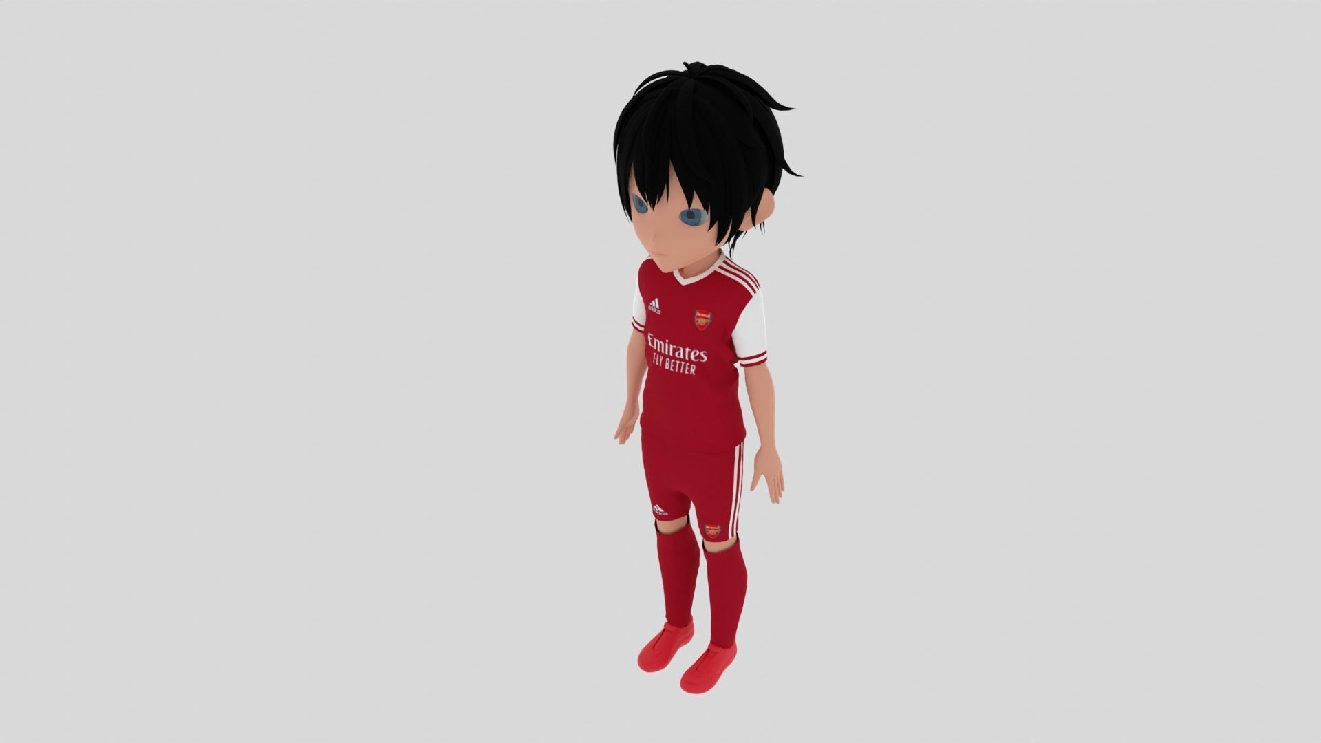 3D model Arsenal Soccer Player VR / AR / low-poly | CGTrader