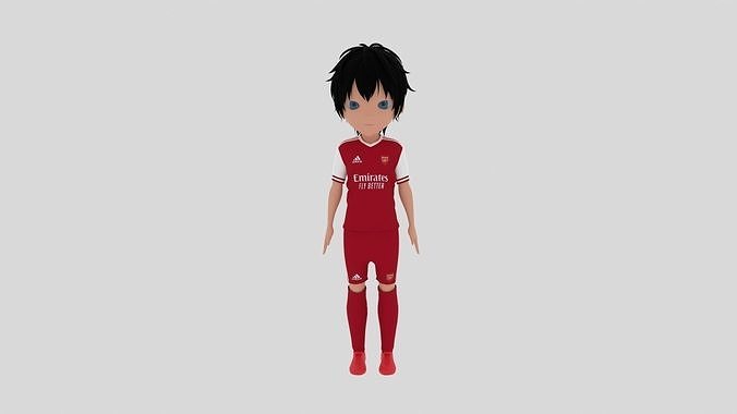 3D model Arsenal Soccer Player VR / AR / low-poly | CGTrader