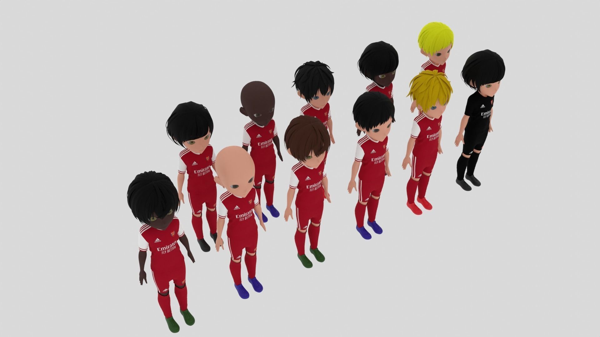 3D model Arsenal FC Soccer - Football Team VR / AR / low-poly | CGTrader