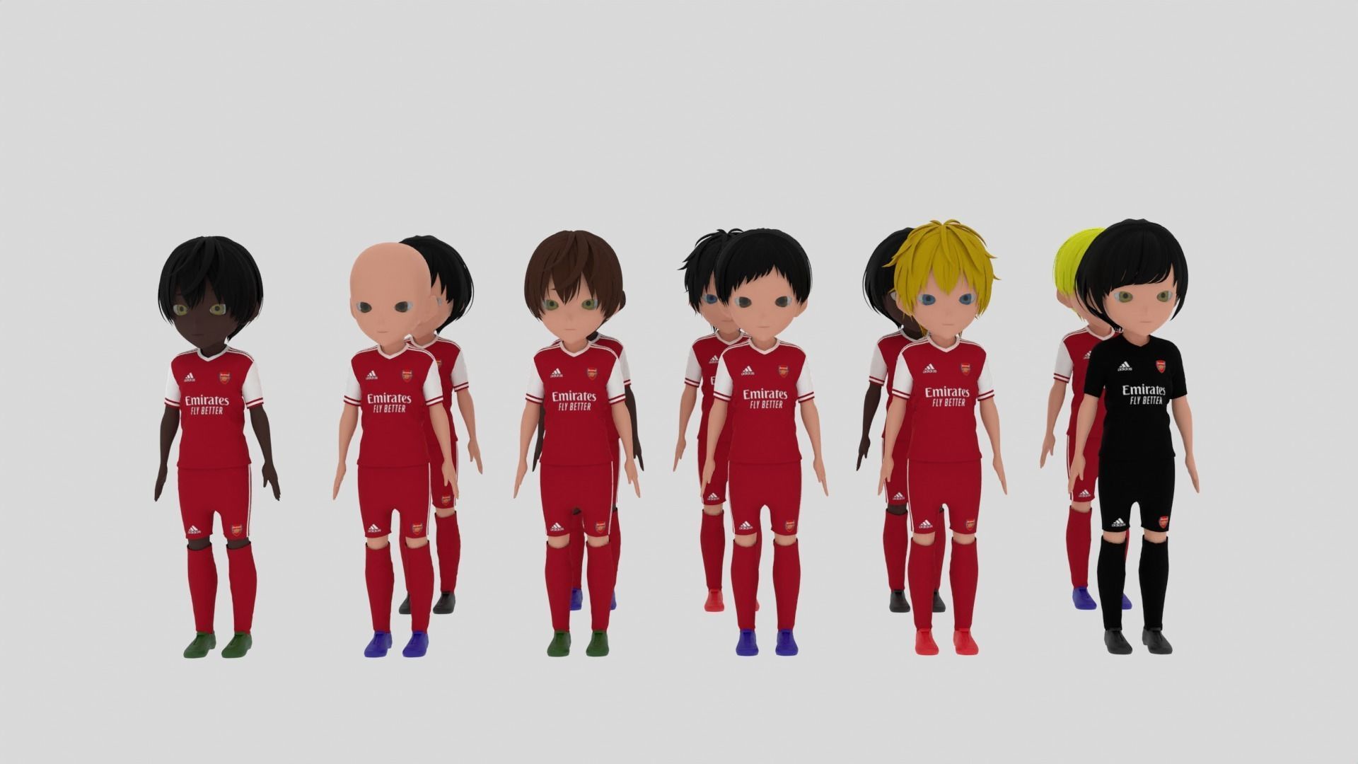 3D model Arsenal FC Soccer - Football Team VR / AR / low-poly | CGTrader