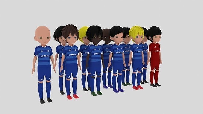 3D model Chelsea Soccer - Football Team VR / AR / low-poly | CGTrader