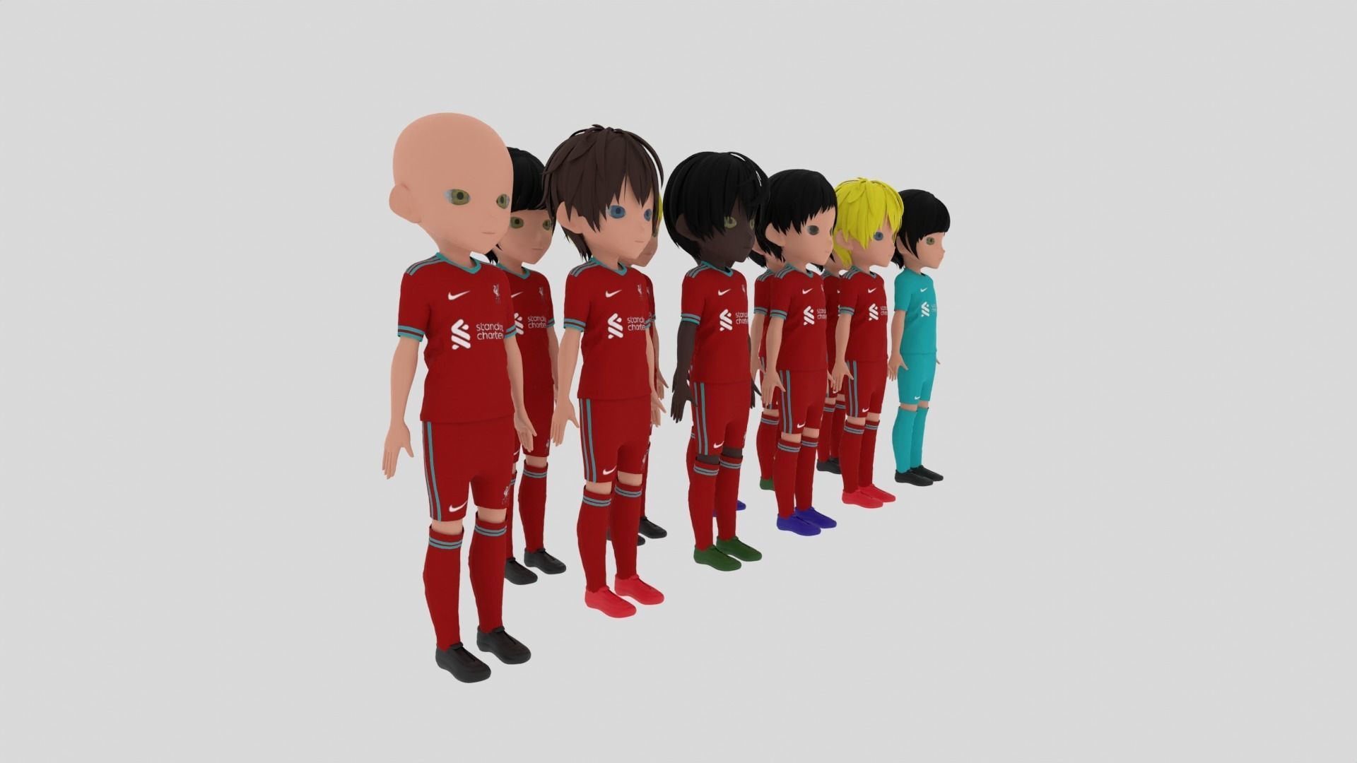 3D model Liverpool Soccer - Football Team VR / AR / low-poly | CGTrader