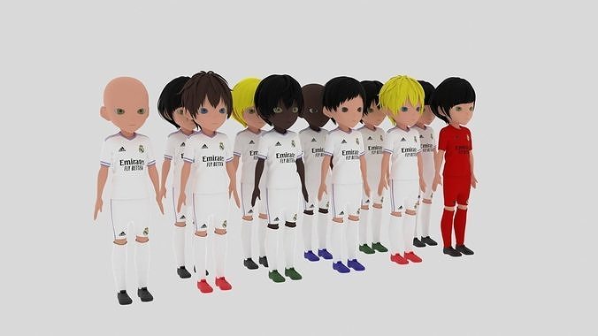 3D model Real Madrid Soccer - Football Team VR / AR / low-poly | CGTrader