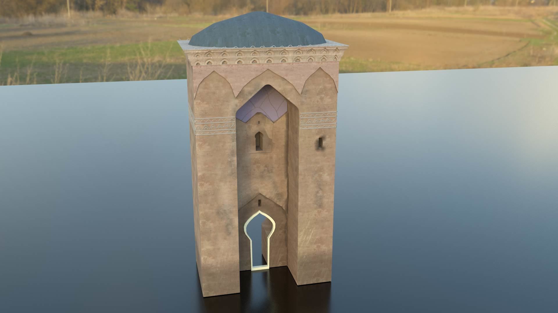 3D model Medieval Middle Eastern Palace gate VR / AR / low-poly | CGTrader