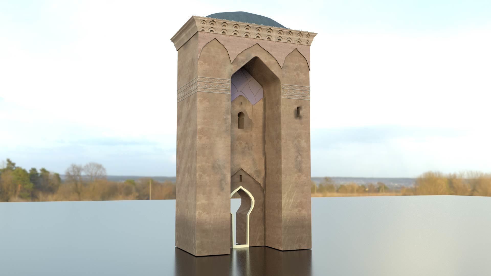 3D model Medieval Middle Eastern Palace gate VR / AR / low-poly | CGTrader