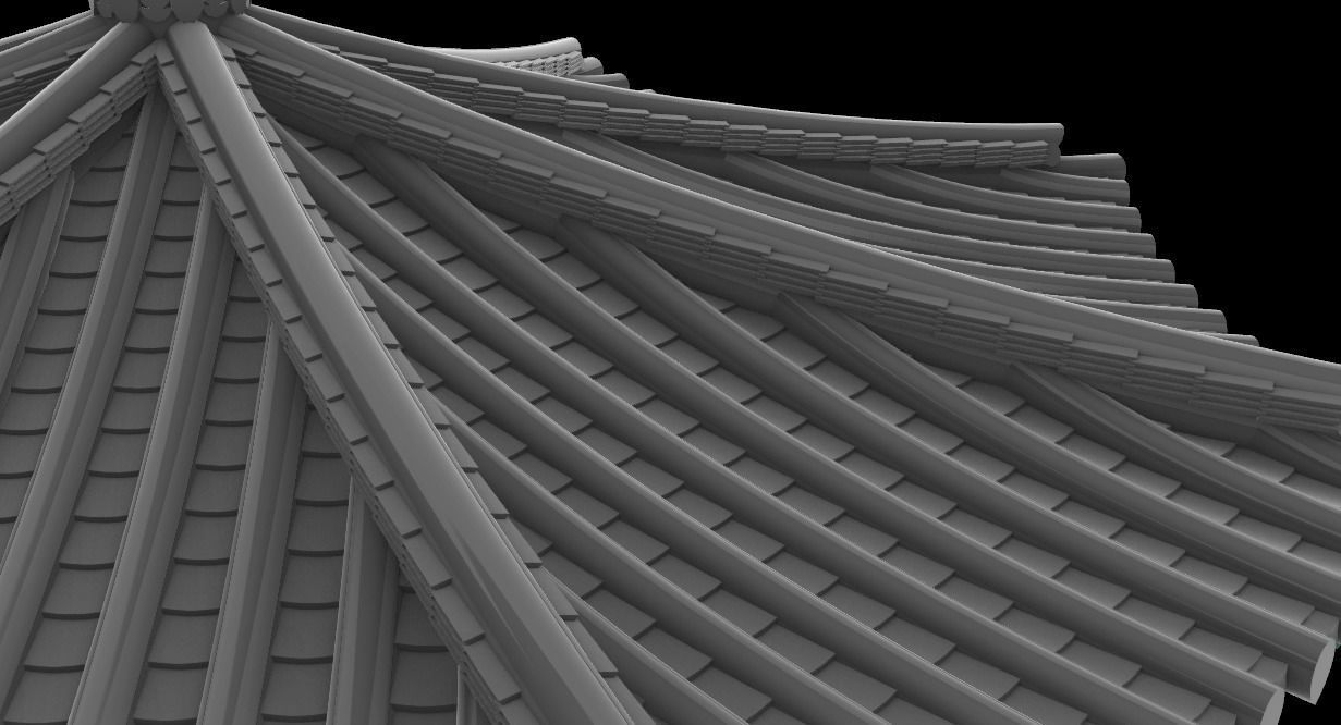 Traditional Octagonal Pavilion 3D model | CGTrader