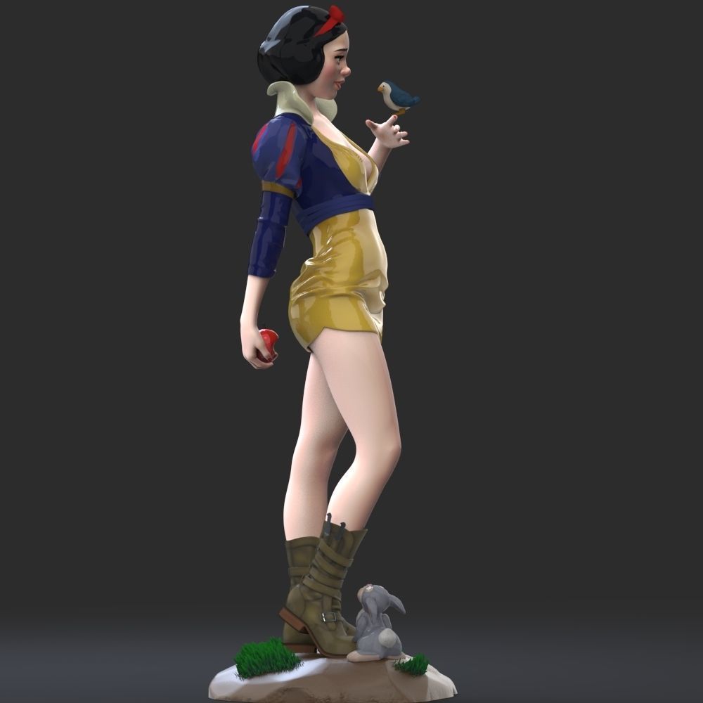 Snow White 3D model 3D printable | CGTrader