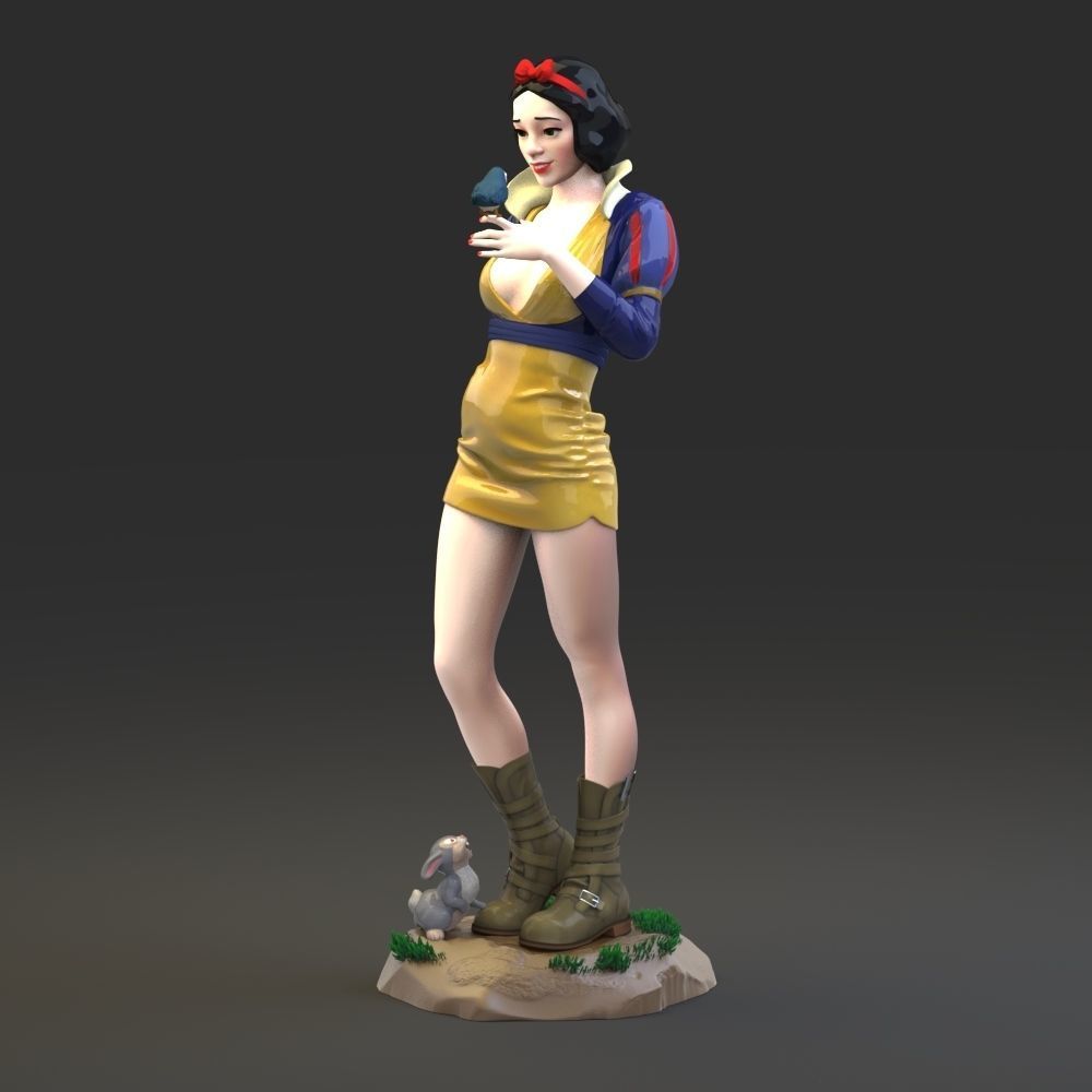 Snow White 3D model 3D printable | CGTrader