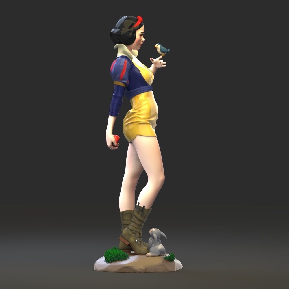 Snow White 3D model 3D printable | CGTrader