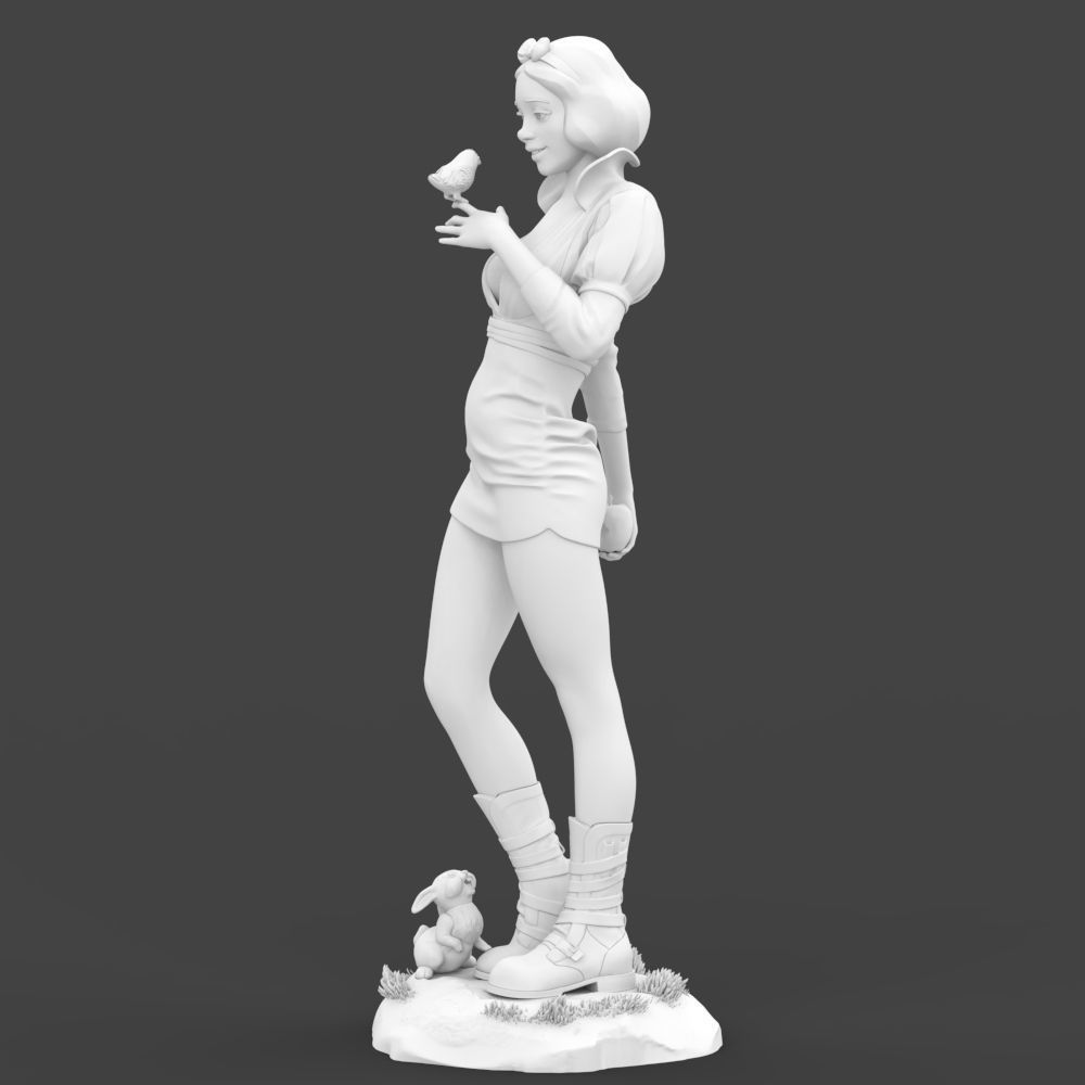 Snow White 3D model 3D printable | CGTrader