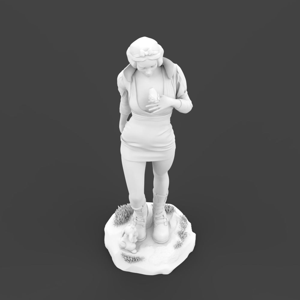 Snow White 3D model 3D printable | CGTrader