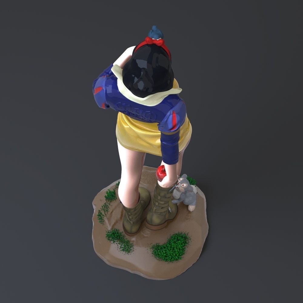 Snow White 3D model 3D printable | CGTrader