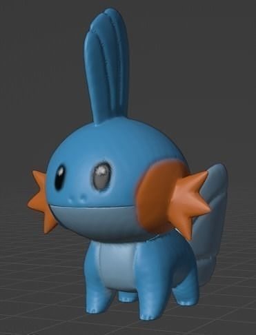 Mudkip free 3D model 3D printable | CGTrader