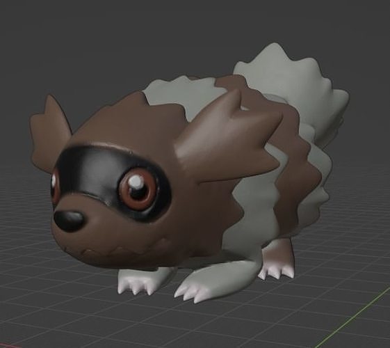 Zigzagoon 3D model 3D printable | CGTrader