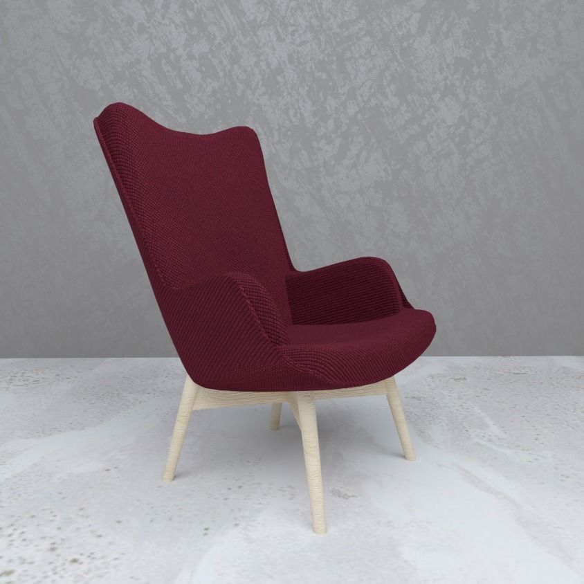 Armchair Fracis 3D model | CGTrader