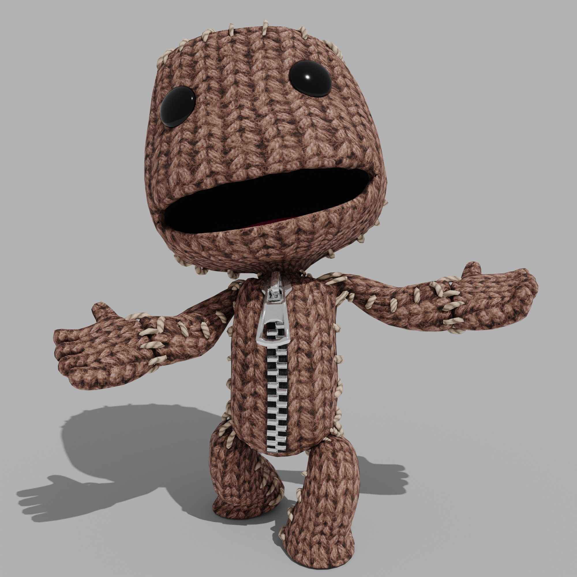 3D model Sackboy Character Rigged VR / AR / low-poly | CGTrader